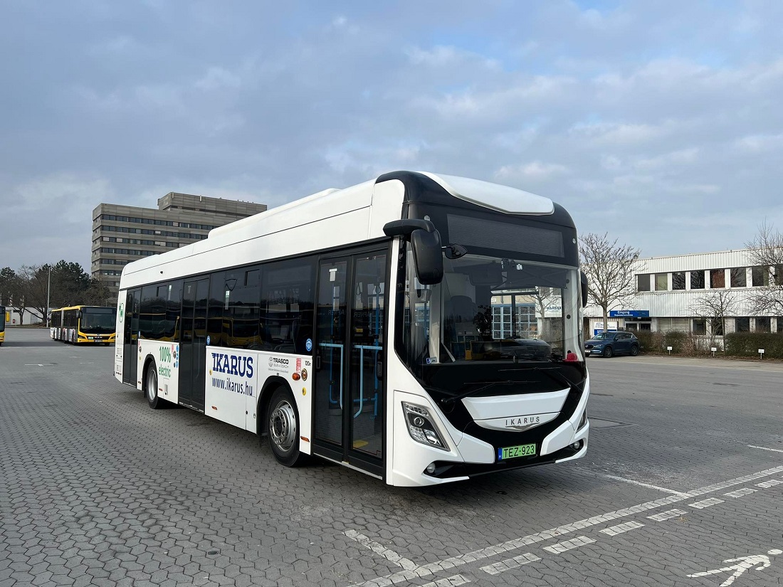 Testbus Ikarus 120e City Pioneer bei das Stadtwerk. Mobilität ...