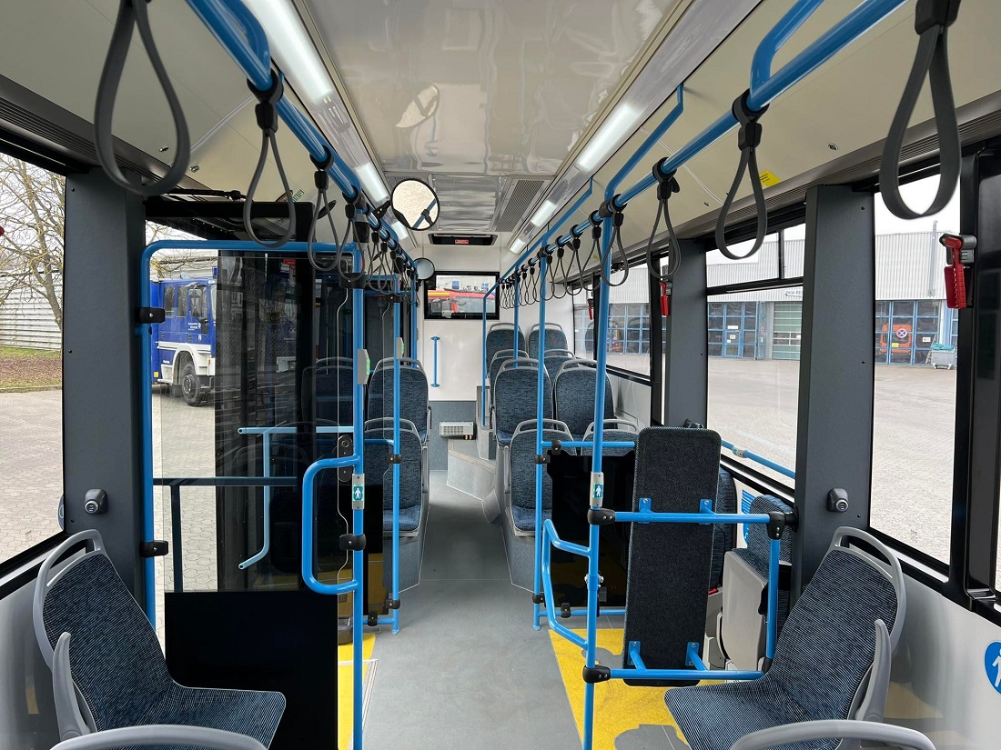 Testbus Ikarus 120e City Pioneer bei das Stadtwerk. Mobilität ...