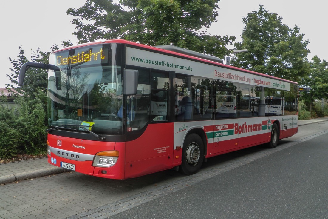 Frankenbus N-YZ 802 in Neumarkt (1 Bild) - >>> Regensburger Busse