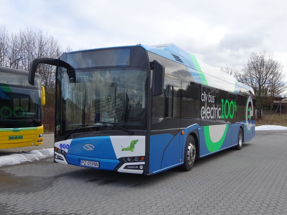 Testbus Solaris 12 Electric bei den RVB - >>> Regensburger Busse